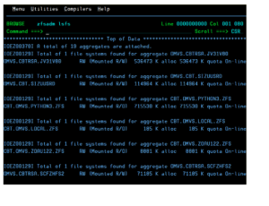 z/OS zFS ISPF Tools - Open Mainframe Project