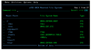 z/OS zFS ISPF Tools - Open Mainframe Project