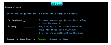 z/OS zFS ISPF Tools - Open Mainframe Project