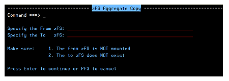 z/OS zFS ISPF Tools - Open Mainframe Project