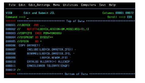 z/OS zFS ISPF Tools - Open Mainframe Project