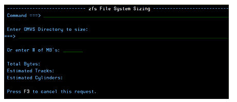 z/OS zFS ISPF Tools - Open Mainframe Project