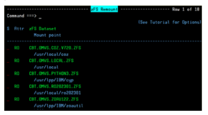 z/OS zFS ISPF Tools - Open Mainframe Project