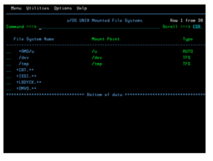 z/OS zFS ISPF Tools - Open Mainframe Project