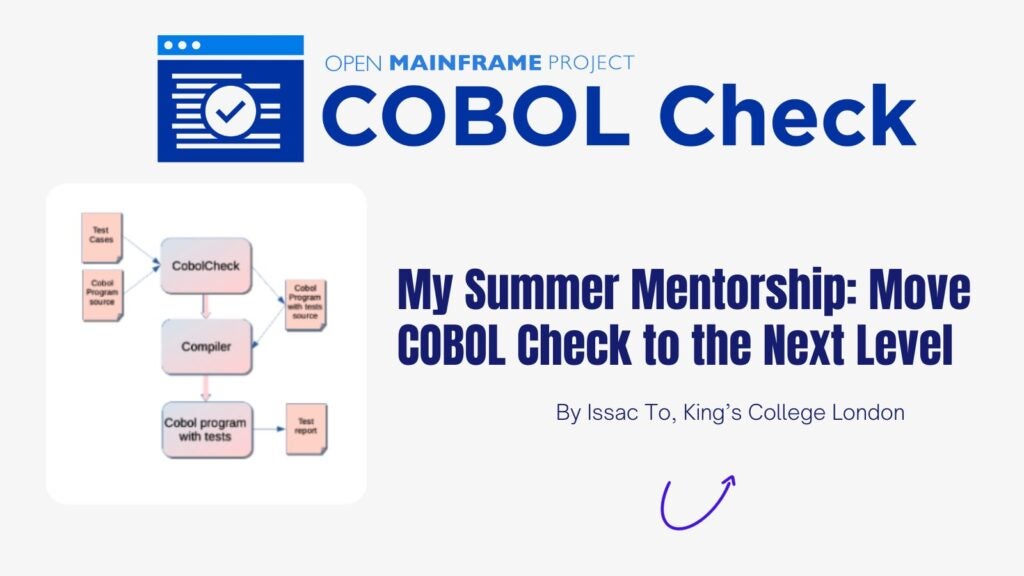 COBOL Check: Summer Mentee Experience - Open Mainframe Project