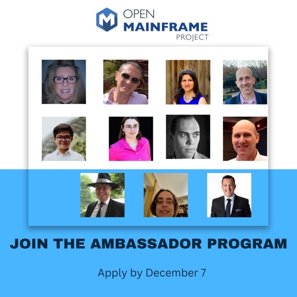 Open Mainframe Project Launches Applications for 2024 Ambassadors - Open Mainframe Project