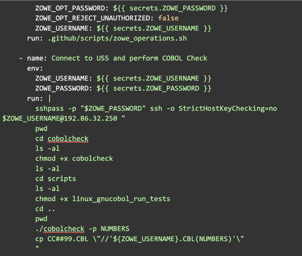 Mentorship Project Update Enhancing Cobol Programming Course With Cicd And Zowe V3 Open